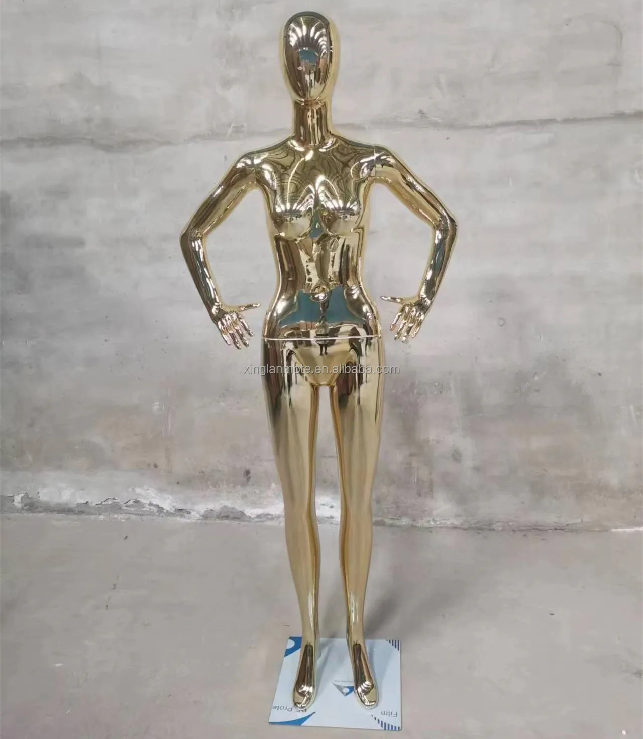 Plastic Male Gold Mannequin Full Body Manikin Men Model Mannequins for ...