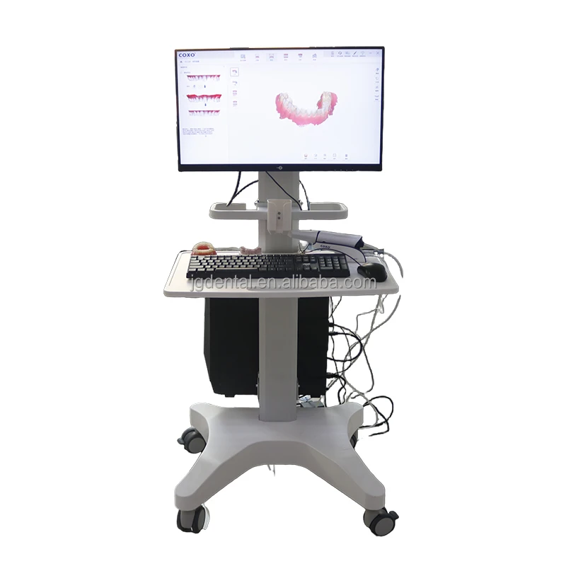 Mobile Dental Trolley with Intraoral 3D Scanner Cart
