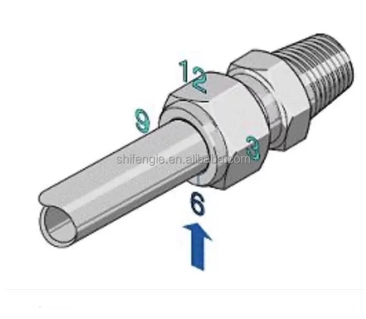 Compression Union Fitting Ss316 Ntp Male Fit Od Tube - Buy Copper Tube ...