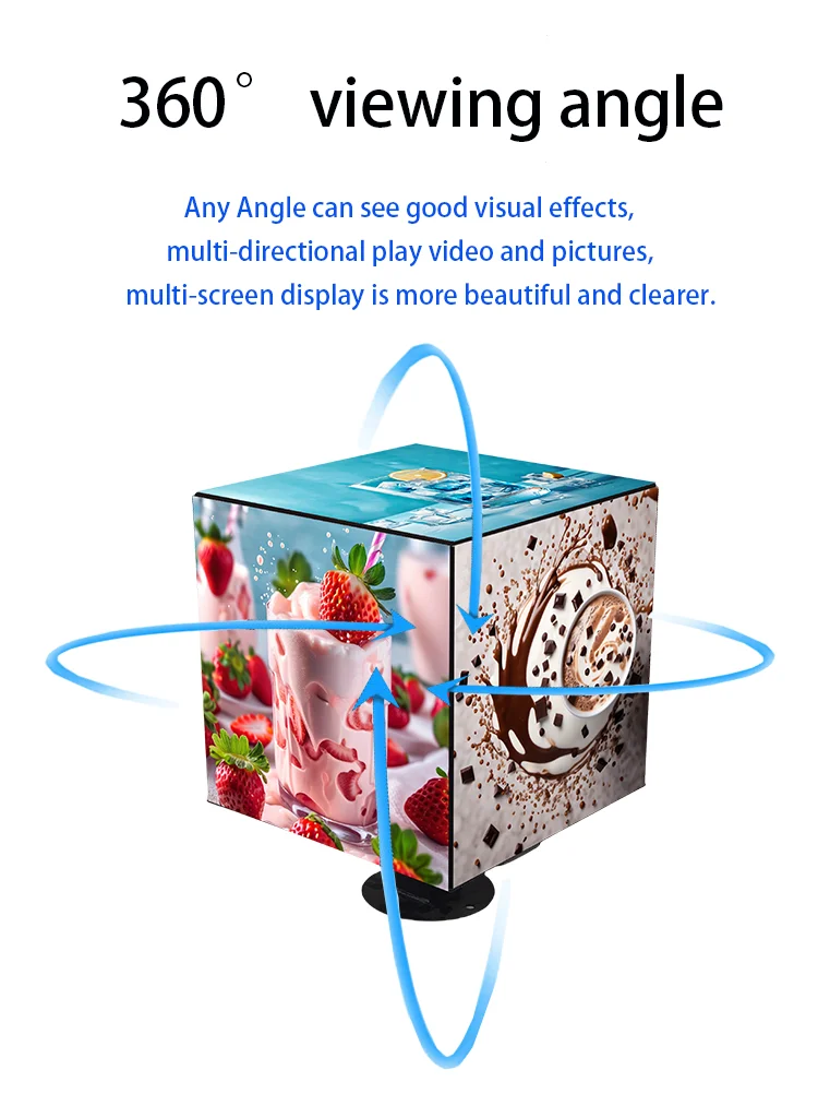 4sides 5sides Screen P2.5 P3 P3.91 P4 Cube LED Screen Magic Cube ...