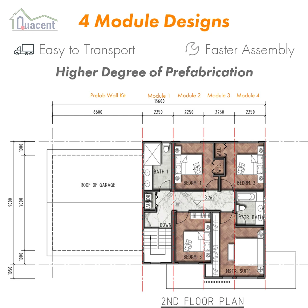 213 Sqm 4 Bedroom Modular Prefab Home - Quacent Luxury Villa