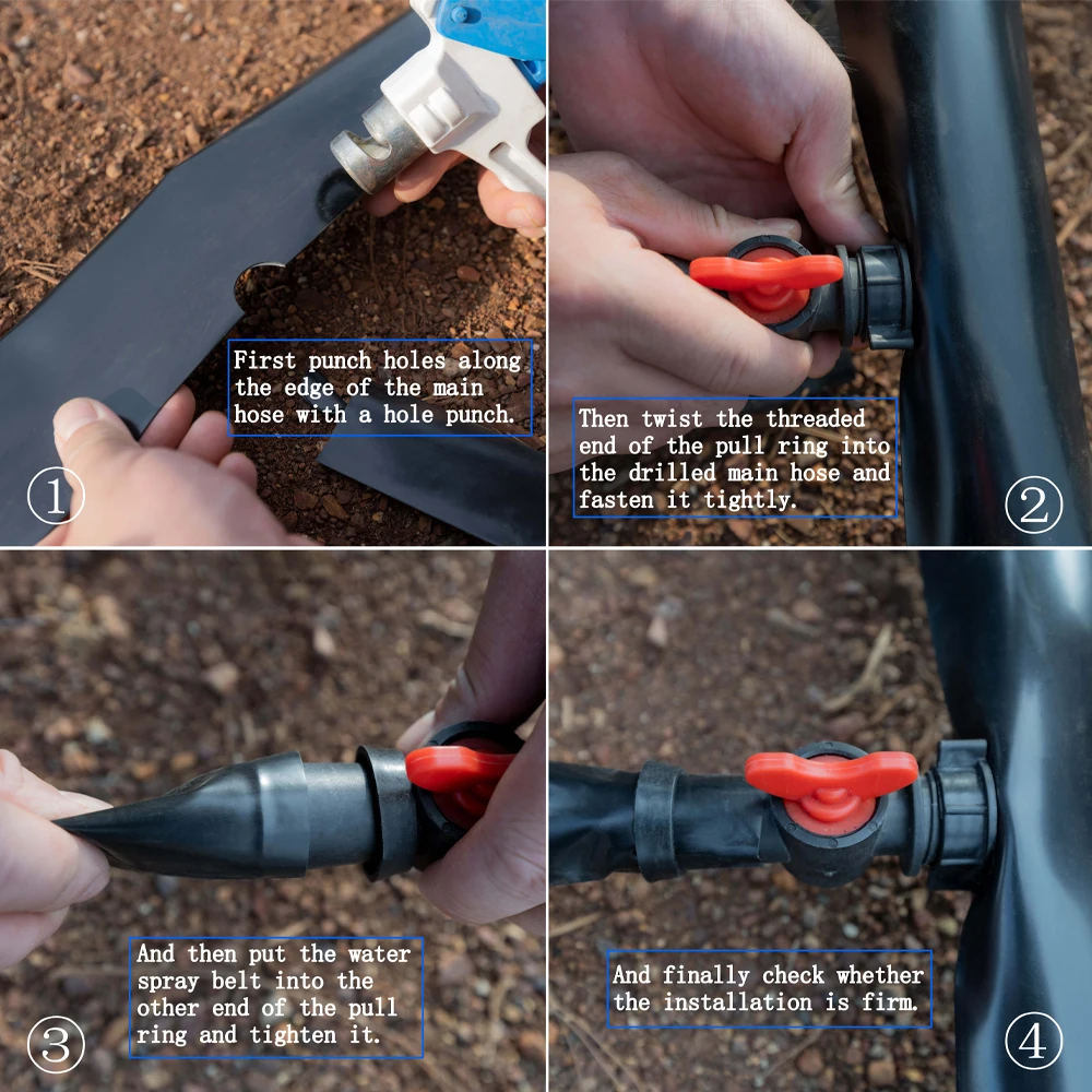 Agricultural Irrigation Layflat Micro Spray Hose Uv-resistant Micro ...