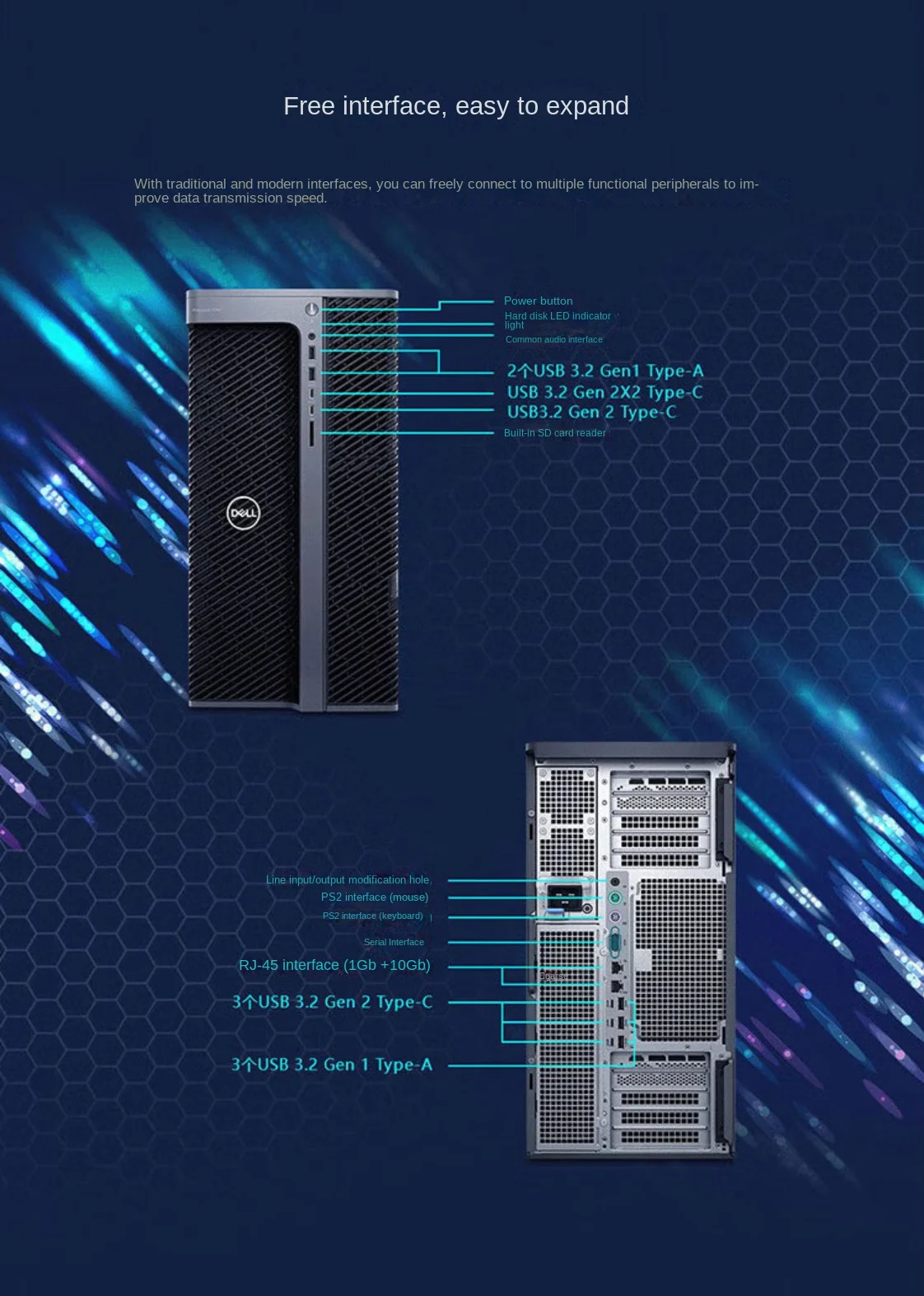 Hot Selling for dell precision 7960 desktop server tower workstation ...