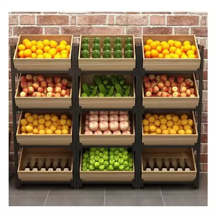 Good Quality Supermarket Equipment Fruit And Vegetable Display Metal ...