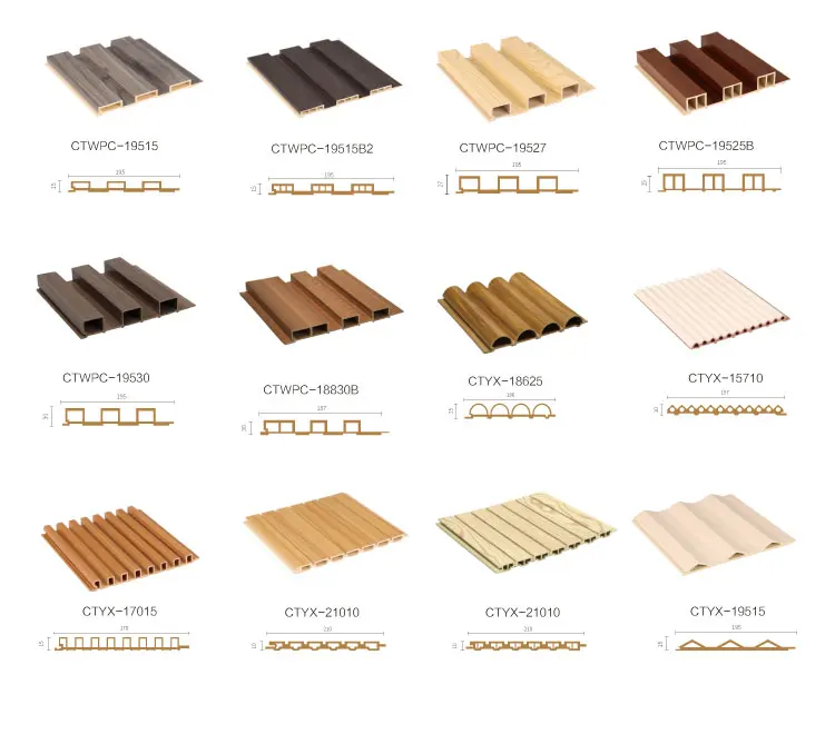 Second Generation Round Siding Outdoor Exterior Wpc Wall Pane - Buy ...