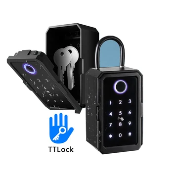 Ttlock App Waterproof Outdoor Wall Mounted Strong Fingerprint Storage Combination Digital Key ...
