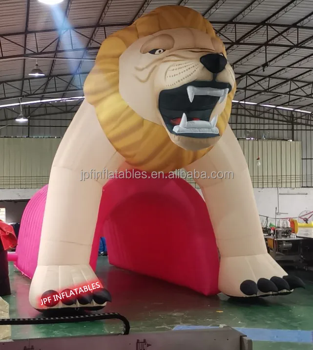 Large Size Inflatable Event Lion Tunnel Tent / Custom Made Outdoor ...