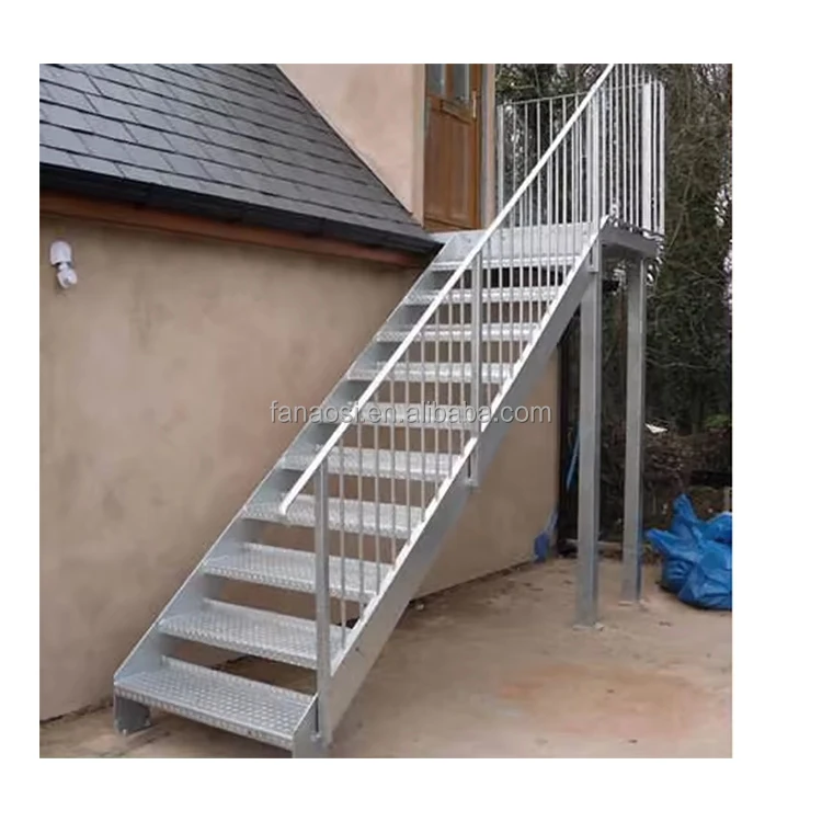Outdoor Metal Stairs - Durable Galvanized Powder Coated Steel