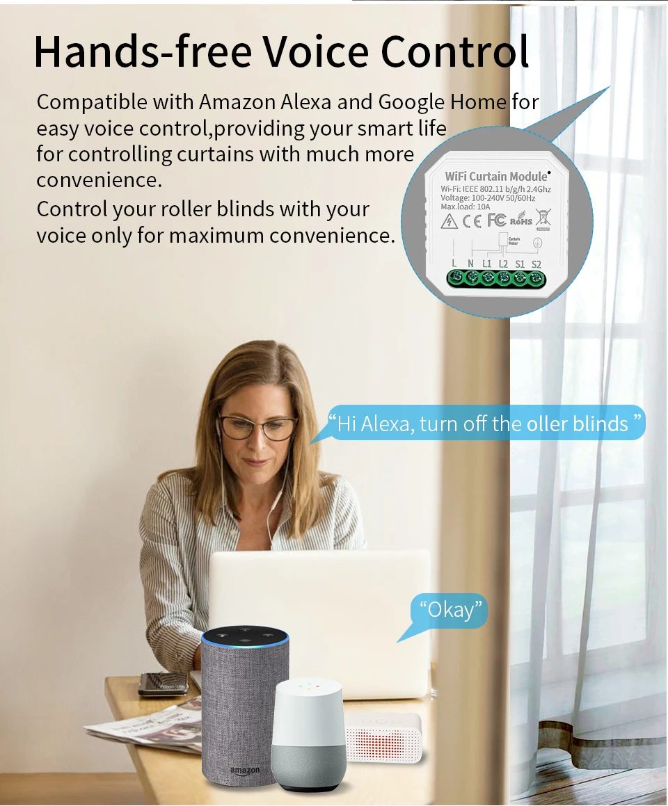 Tuya Wifi Smart Curtain Module - Voice Control & Automation