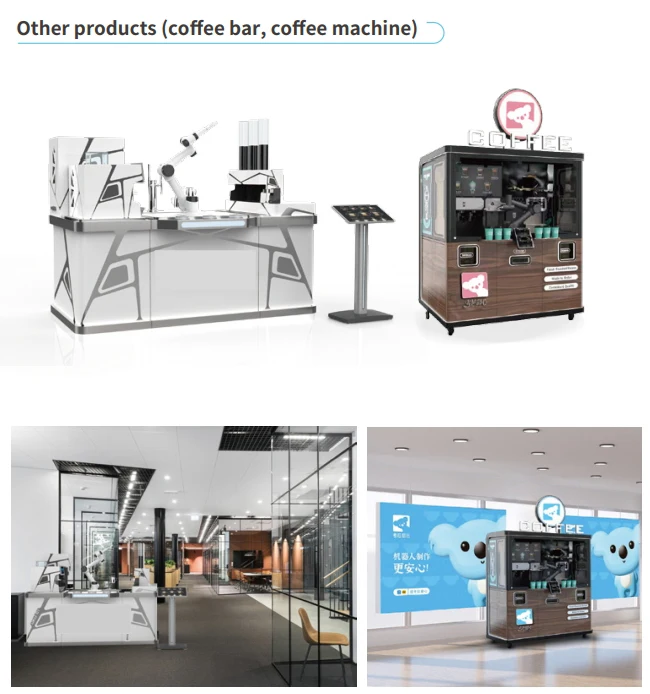 New Condition Unmanned Coffee Vending Machine Automated Robot Kiosk ...