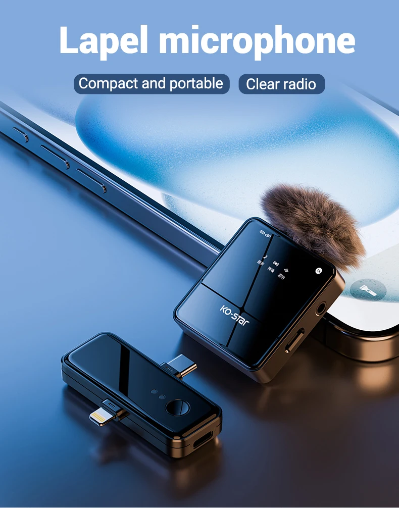 Wireless Microphone - Professional Mic for Live Stream