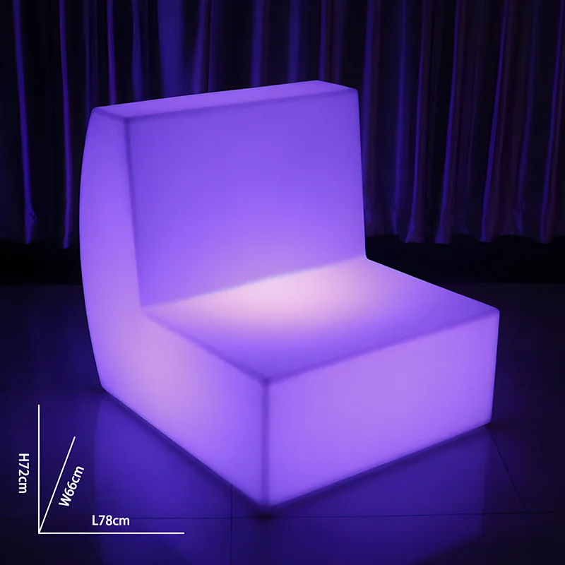 Modern And Stylish Led Illuminated Modular Sofa With Multiple Colors ...