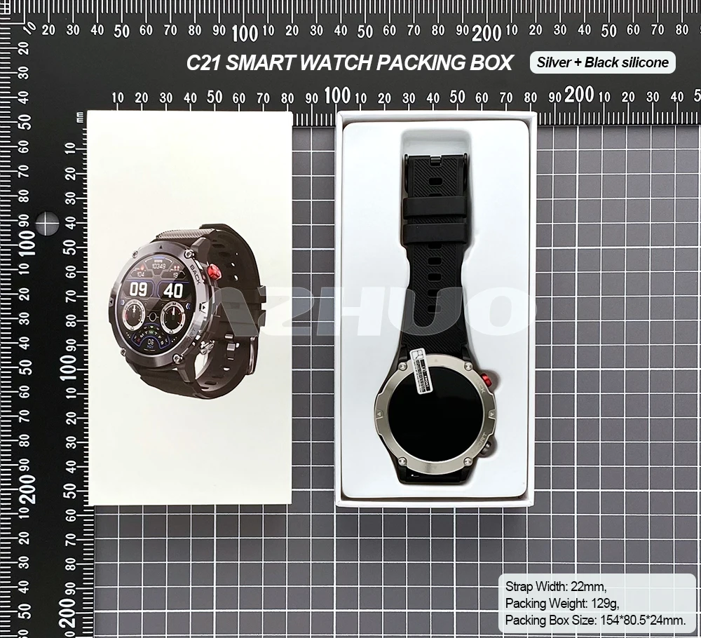 C21 Smart Watch Outdoor Sport Bt Calling Heard Rate Waterproof Rugged 1 ...