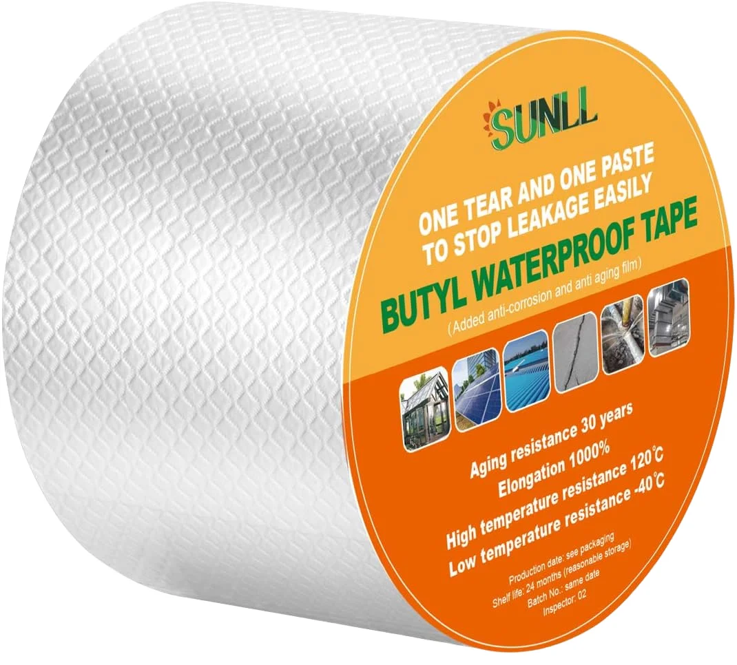 Industrial Grade Window Flashing Tape 75mm X 5m Butyl Rubber Aluminum ...