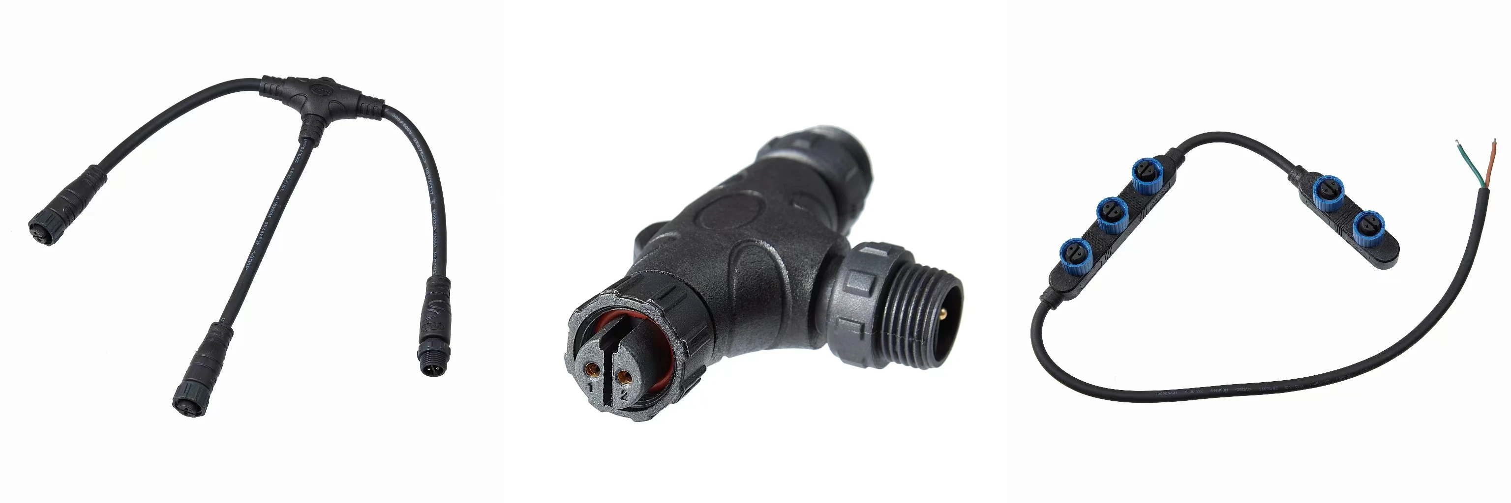 Straight-through Waterproof Connector Solderless 2-pin 2-pin 4pin Quick ...