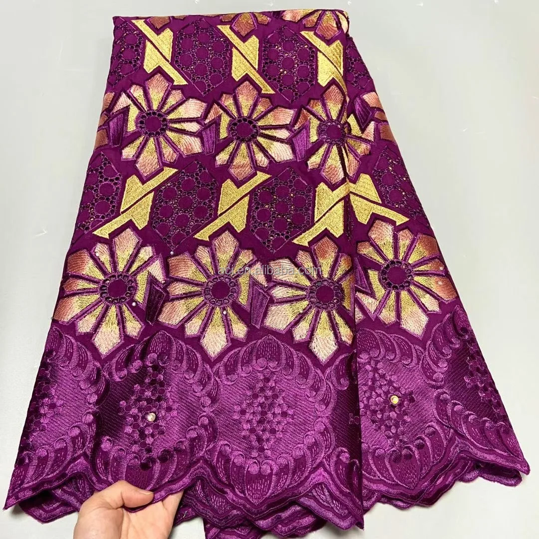 Aci Nigerian Lace Fabric 2024 Cotton Voile Lace Guaranteed Soft 100% ...