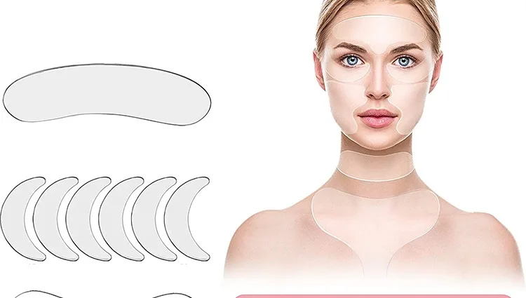 Let Silicone Wrinkle Removal Sticker Face Forehead Neck Eye Sticker Pad ...