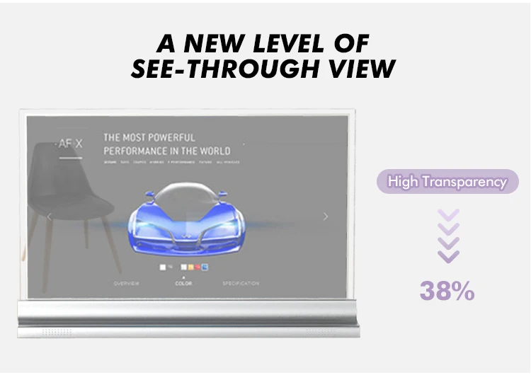 Stand Smart Interactive Transparent Touch Oled Screen Monitor ...