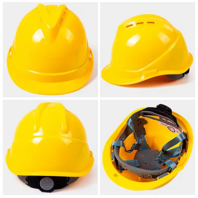 Ppe Yellow Color Safety Helmet Casco De Construction Capacete Helmet ...