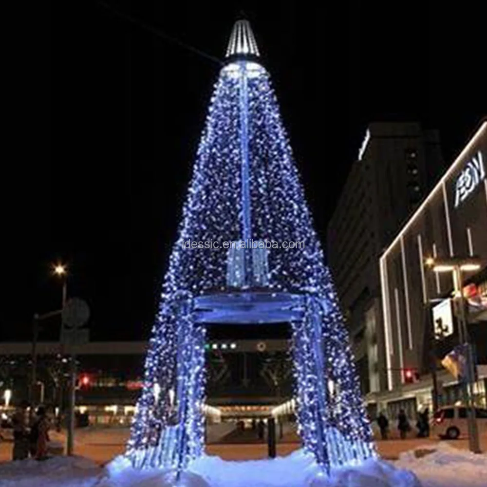 Outdoor 3d Giant Illuminated Flag Pole Christmas Tree Lighting For ...