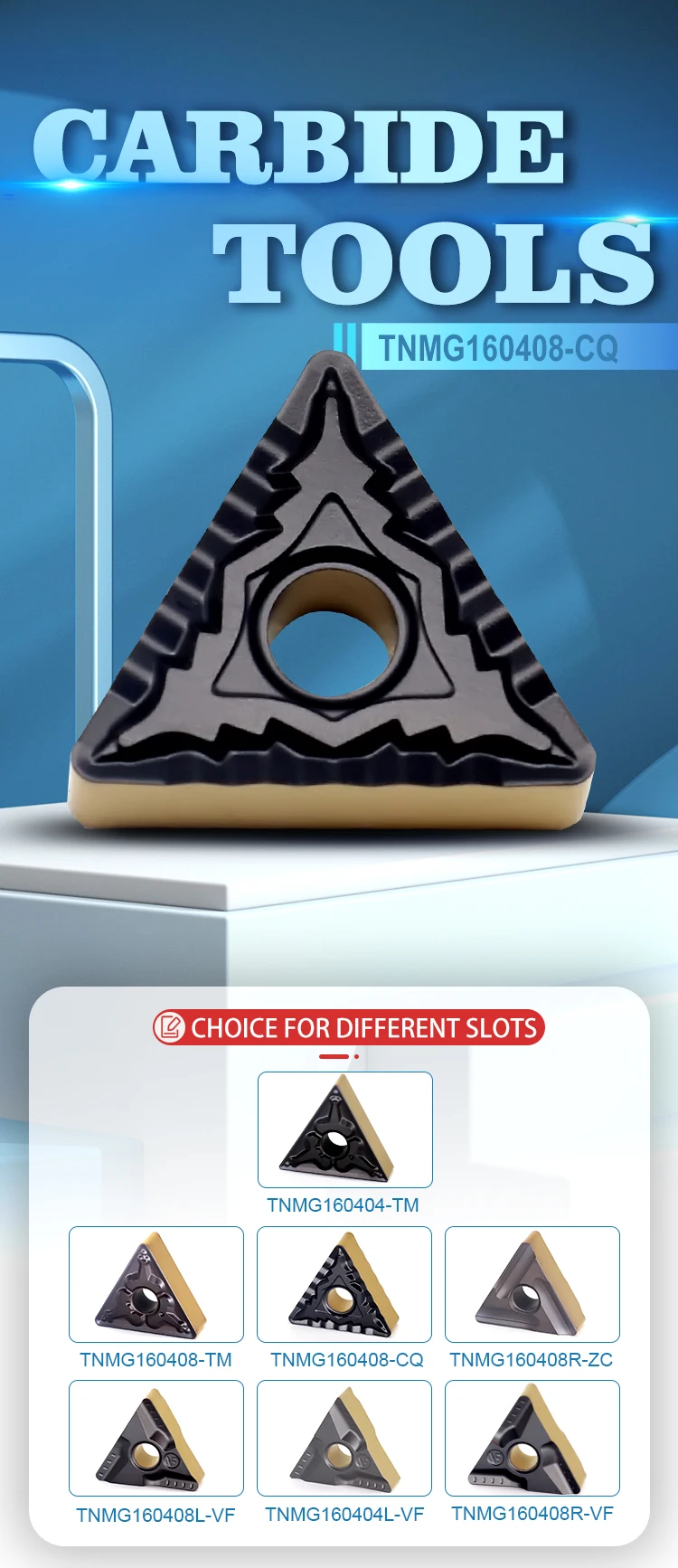 Tnmg160408 Cq External Turning Tool Blade Tnmg Tungsten Carbide Inserts For Steel Cnc Lathe ...