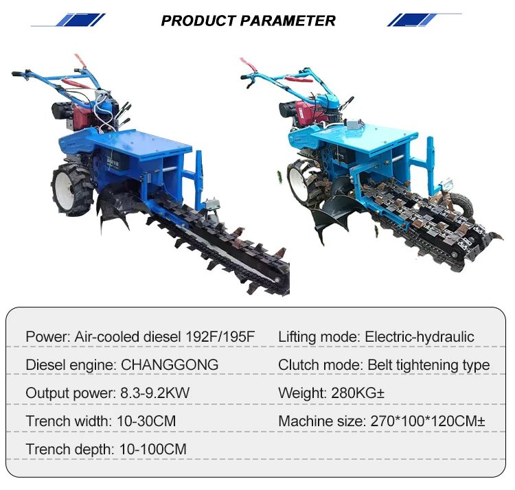 Mini Hand-Hold Trencher - High Efficiency Digging Machine