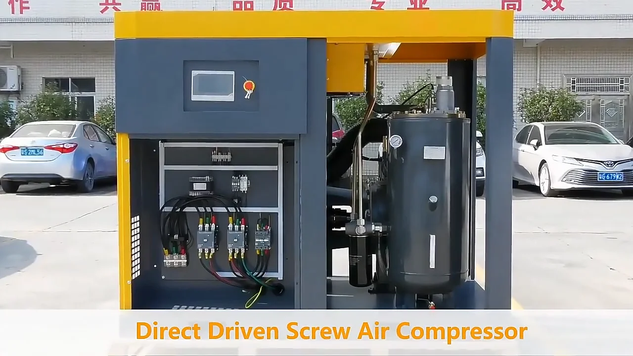 16bar Pressure All In One Integrated 22kw 30hp With Dryer And Tank For ...