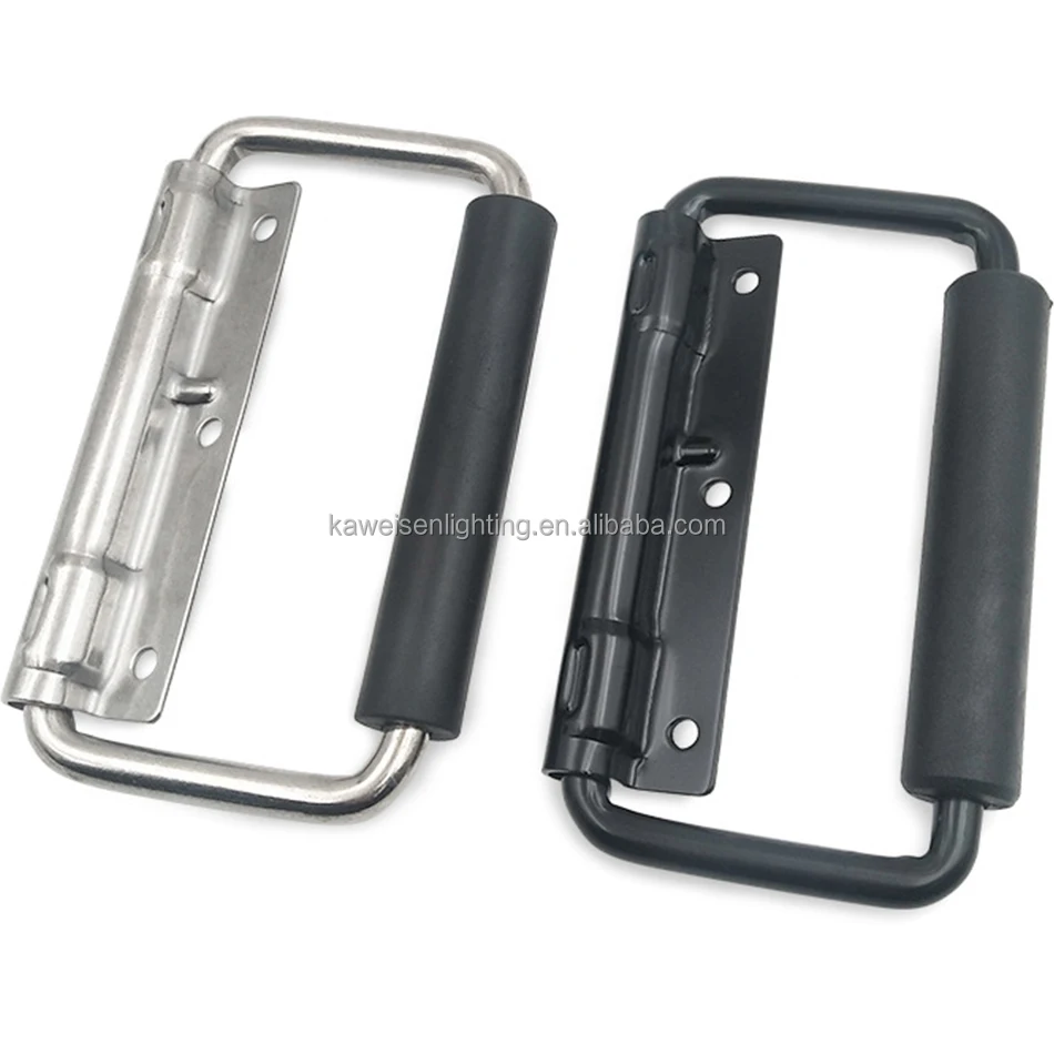 Rubber Grip Toolbox Cabinet Steel Spring Folding Lifting Handle Travel ...