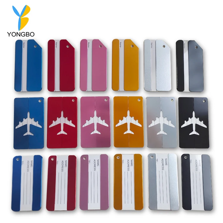 Aluminium Baggage Labels - Durable & Customizable Travel Tags