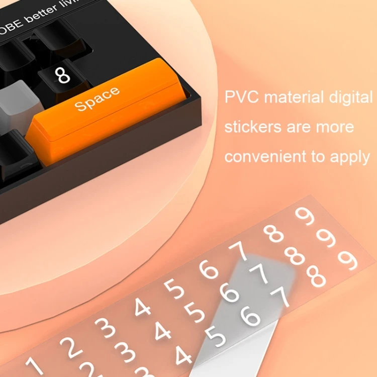 Keyboard Shaped Temporary Parking Number Plate Ornaments Car Interior ...