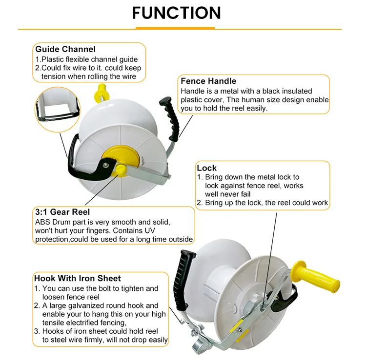Electric Fence Wire Reel - Durable and Easy to Install