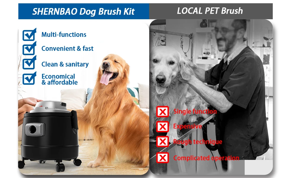 Shernbao Pet Hair Vacuum BVC-01 - Efficient Grooming Tool