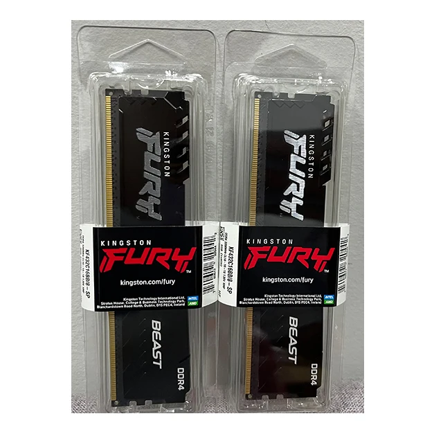 Original Hyper X Fury Beast Memory Ram Ddr4 8gb Kvr26n19s8/8 16gb 32gb ...