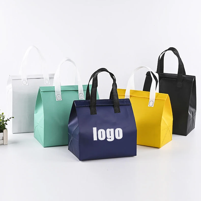 Free Sample Custom Logo Size Portable Small Hot Food Bags Non Woven ...