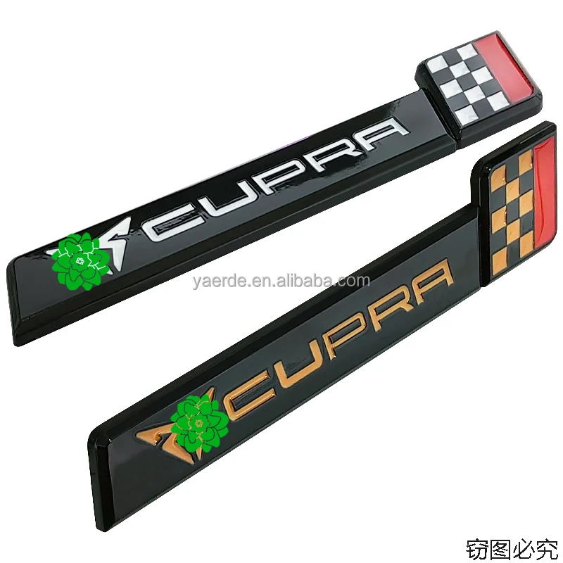 Logo Car Stickers Cupra Race Flag 3d Three-dimensional Pattern ...