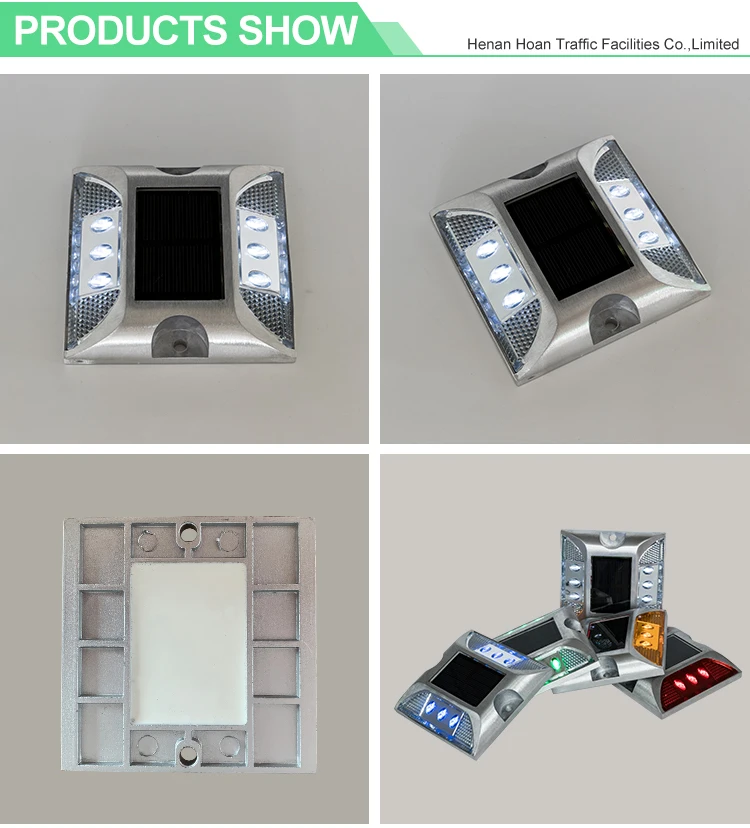 Aluminum Double Or Single Sided Solar Led Cat Eye With Reflectors Solar ...