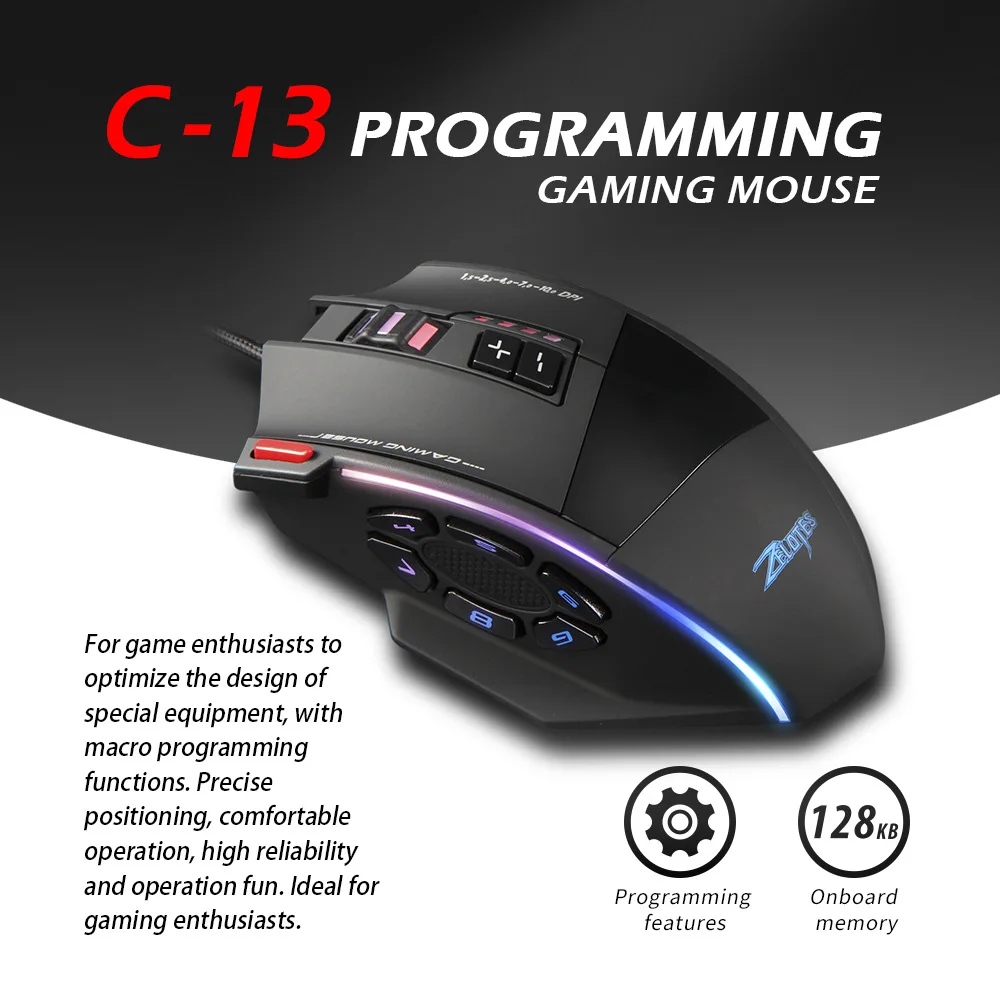 Zelotes Mouse Gaming Computer Mouse 2.4ghz Wireless Mouse For Laptop ...