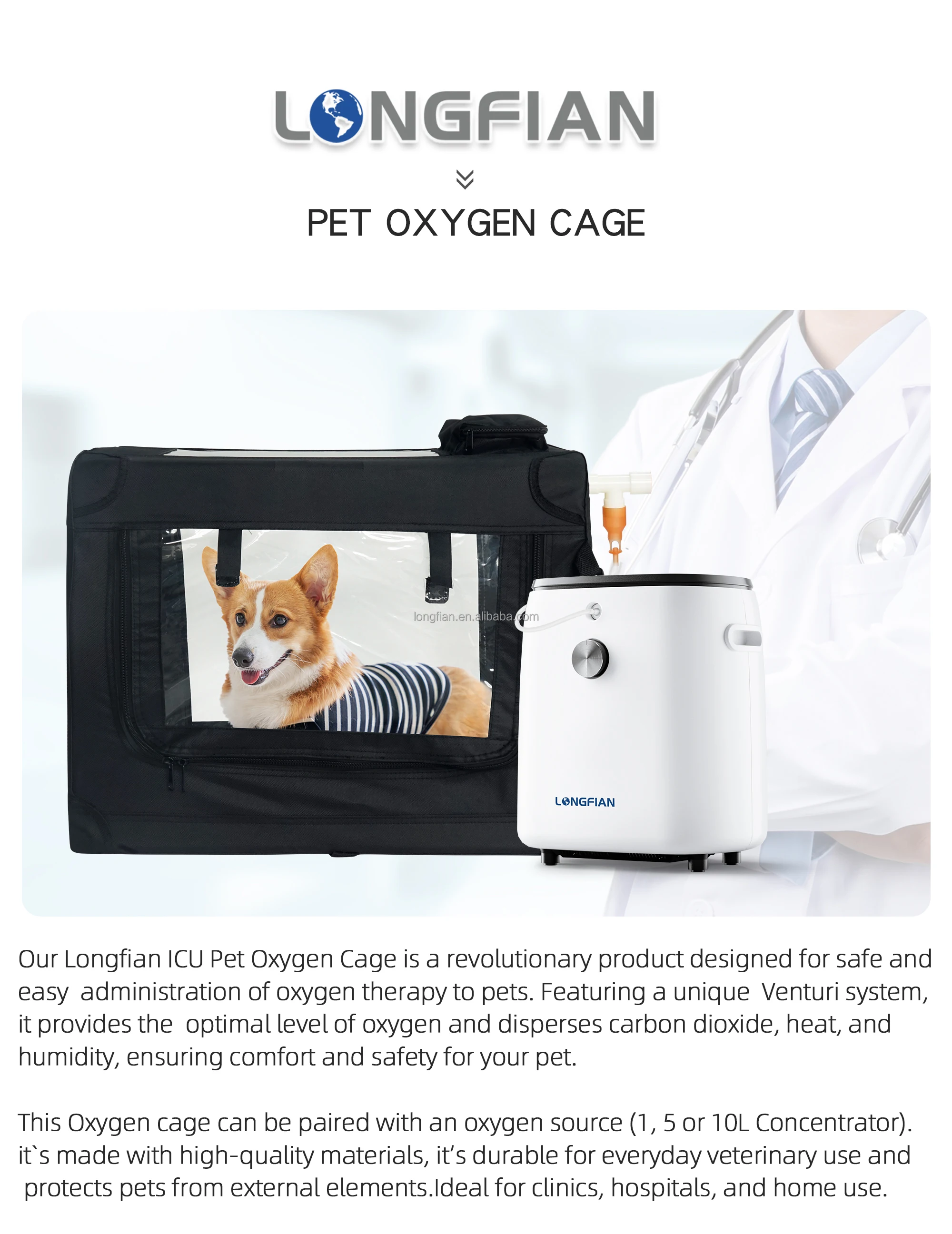 Oxygen Concentrator for Cats - Dog Oxygen Cage Solutions