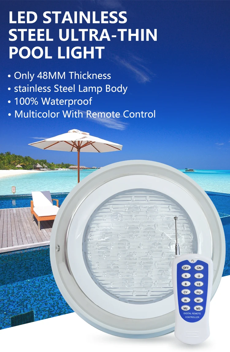 Ip68 Waterproof Led Swimming Pool Light Rgb Led Colorful Underwater ...