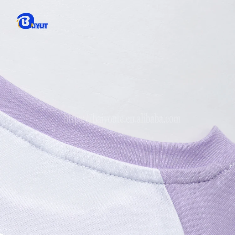 Custom Ladies Blank Raglan Crop Top T Shirts Women's Cropped Shirts ...