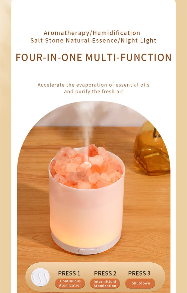 Himalayan Salt Lamp Diffusers Essential Oil Aromatherapy Mist ...