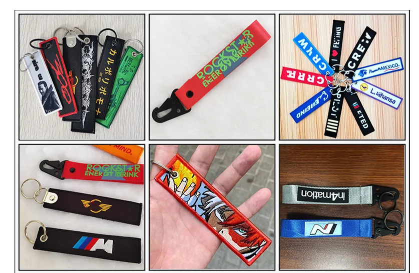 Custom Flight Jet Tag Anime Personalized Embroidery Key Chain