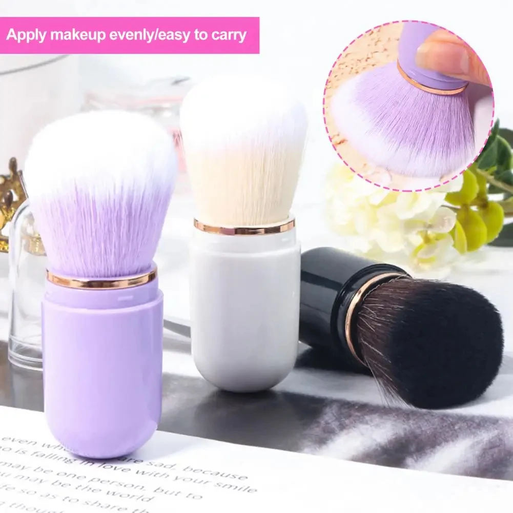 Portable Mini Makeup Brush Soft Fluffy Capsule-shape Foundation Loose ...
