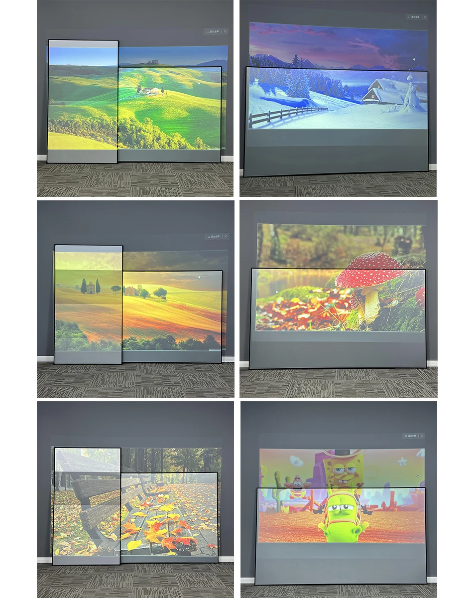 90 Inch Indoor Fresnel ALR Projection Screen for Vivid Pictures