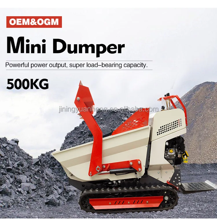 Hydraulic Mini Tractor Dumper - Efficient Material Handling