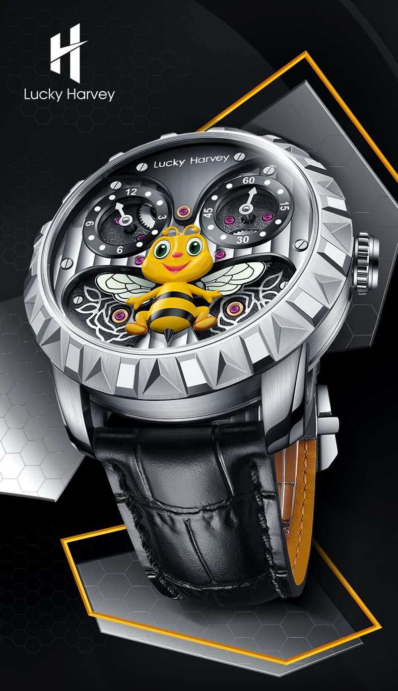 Lucky Harvey Luxury Brand Unique Design Watches for Men