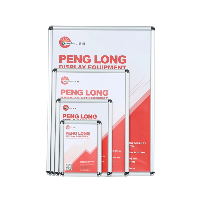 A1-A4 25mm Round Corner Advertising Snap Frame Indoor Aluminum Poster ...