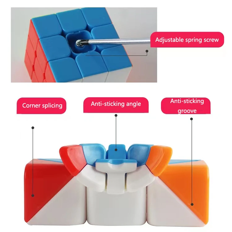 Magic Star Plastic Rubic Cube Newest Quality Full Of Details Folding Magic Cube Shifting And ...