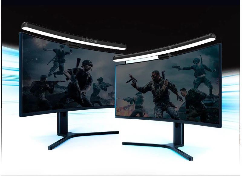 Curved Screen Monitor Light Rgb Backlight Computer Light Bar Gaming ...