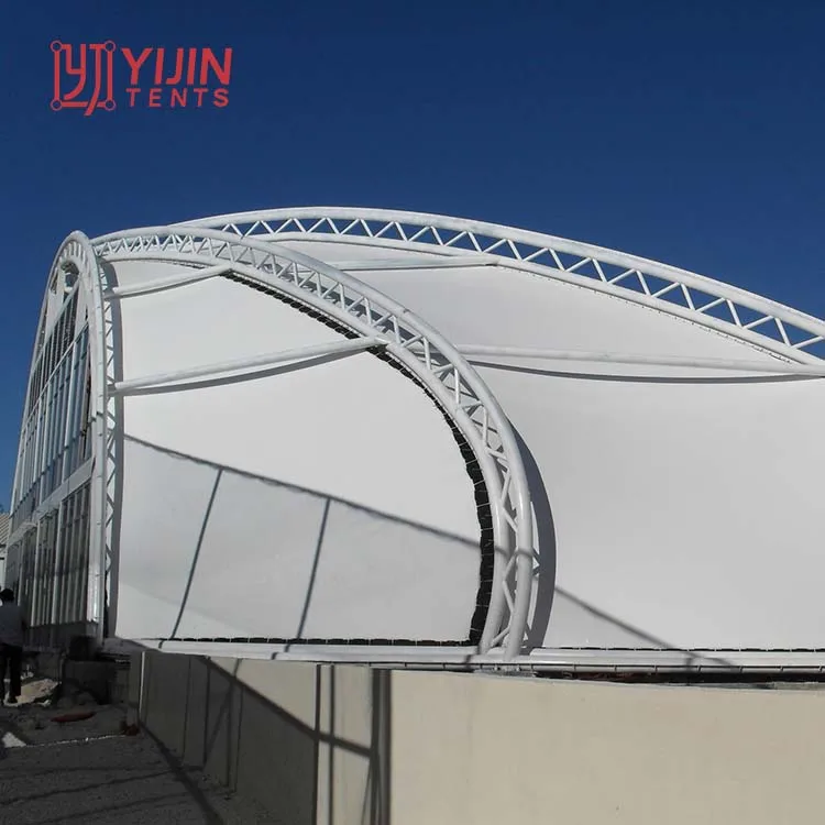PTFE PVDF Car Parking Shed Canopy Tent Steel Structure Tensile Membrane ...